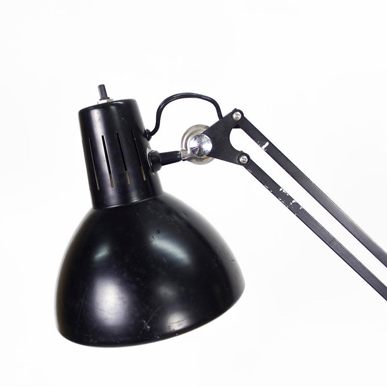 1960s Black Architect Table Mounting Lamp by Fase For Sale at 1stDibs