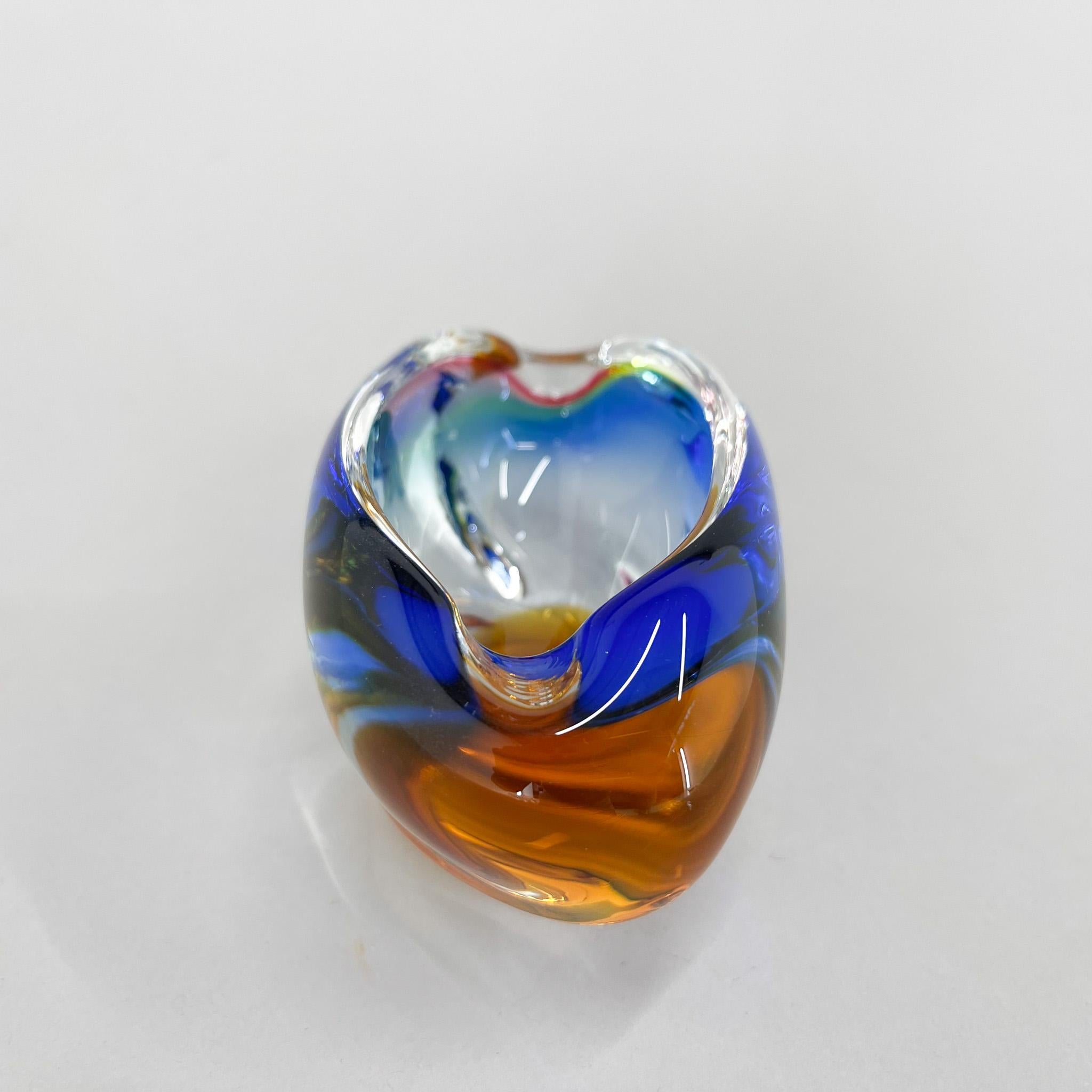 1960's Bohemian Art Glass Ashtray of Novy Bor Glassworks For Sale at ...