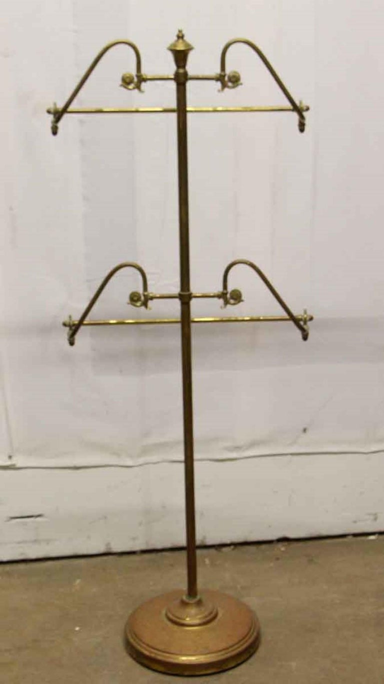 1960s Brass Silent Butler or Valet Men's Suit Stand with 2 Racks ...