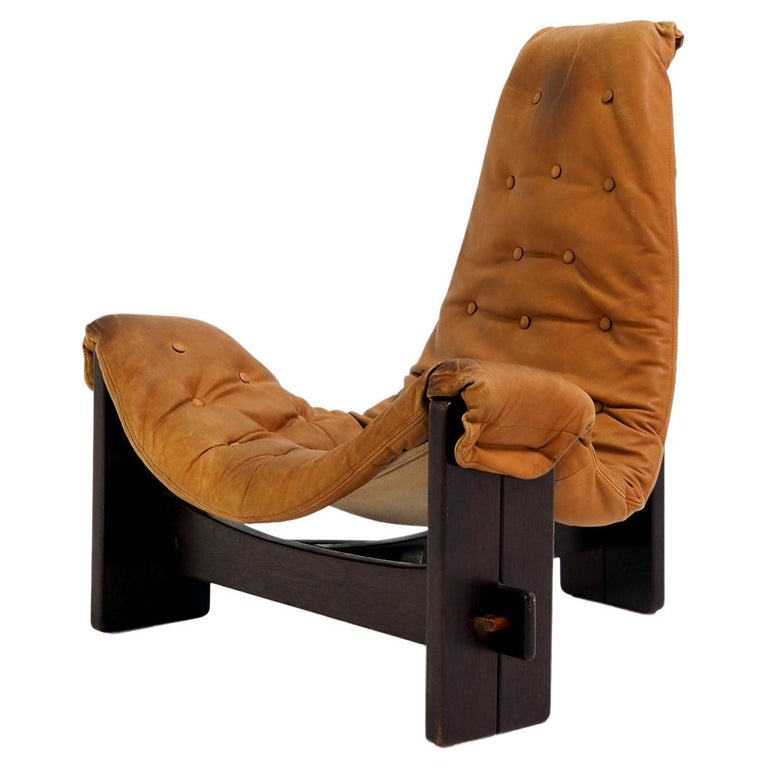 1960s Brutalist Sling Lounge Chair in Full Original Condition at 1stDibs