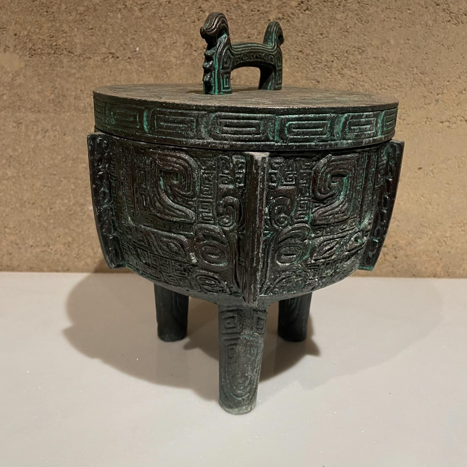 1960s Burmese Bronze Ice Bucket Hollywood Regency James Mont Era For ...