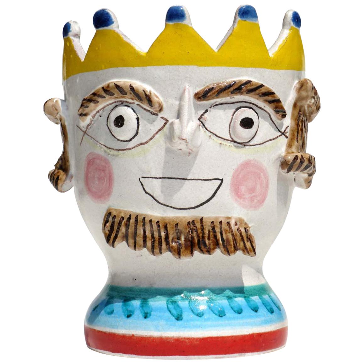 1960s by Giovanni de Simone Italian Pottery King Vase at 1stDibs