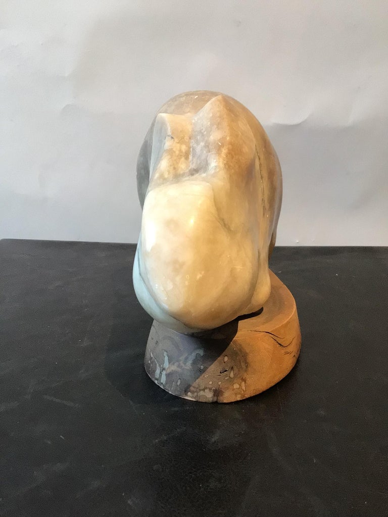 1960s Carved Marble Sculpture of a Rabbit at 1stDibs