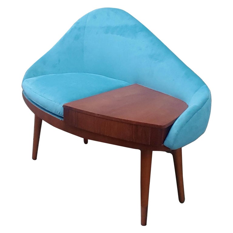 1960s Chippy Heath Telephone Table at 1stDibs | chippy heath telephone ...