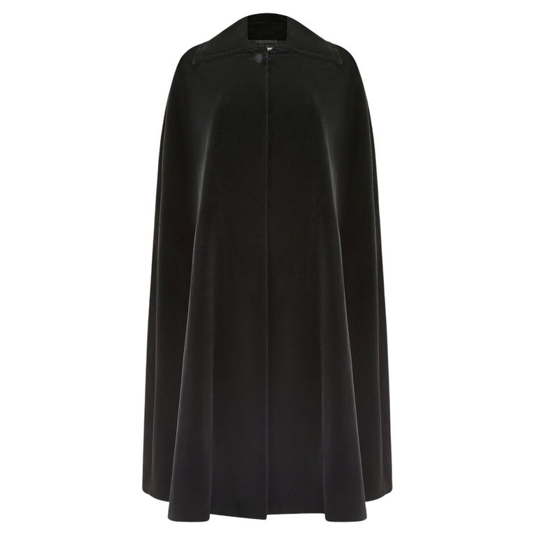1960s Christian Dior Black Velvet Cape For Sale at 1stDibs