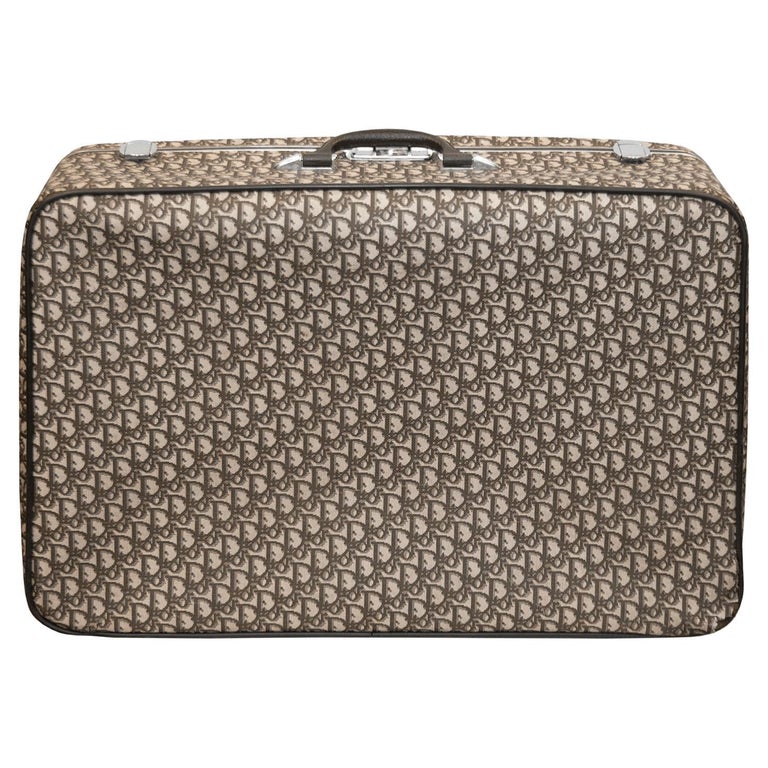 1960s Christian Dior Large Monogram Suitcase For Sale at 1stDibs
