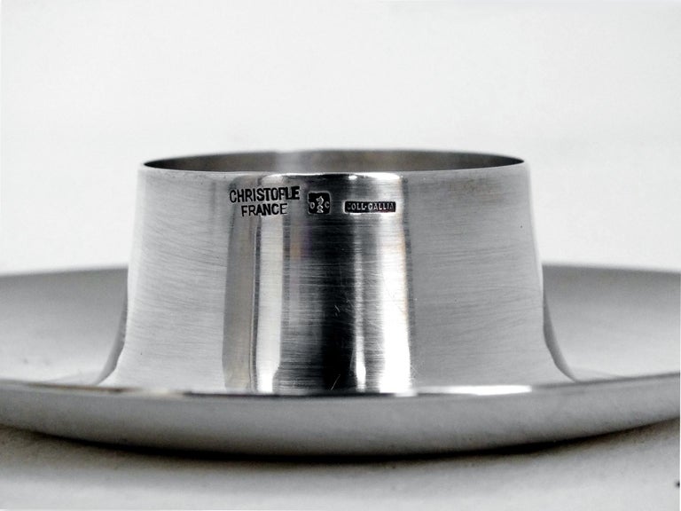 1960s Christofle France Coll Gallia Two Egg Cups Silverplate, Signed ...
