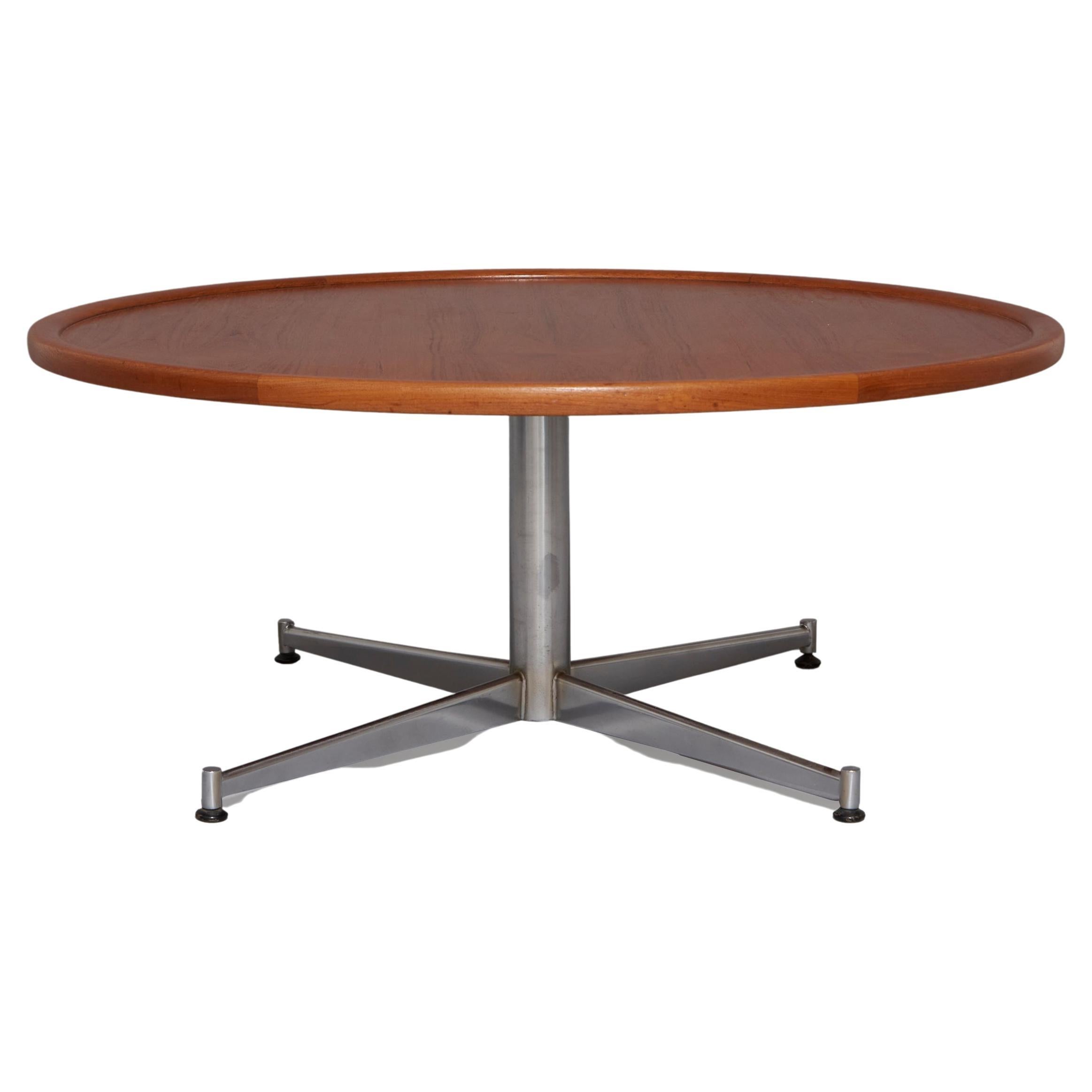 Coffee Table in Solid Steel Stamped Zographos circa 1960 American at ...