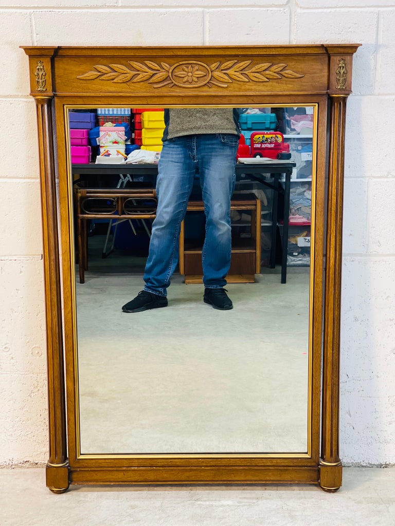1960s Column Style Wall Mirror For Sale at 1stDibs