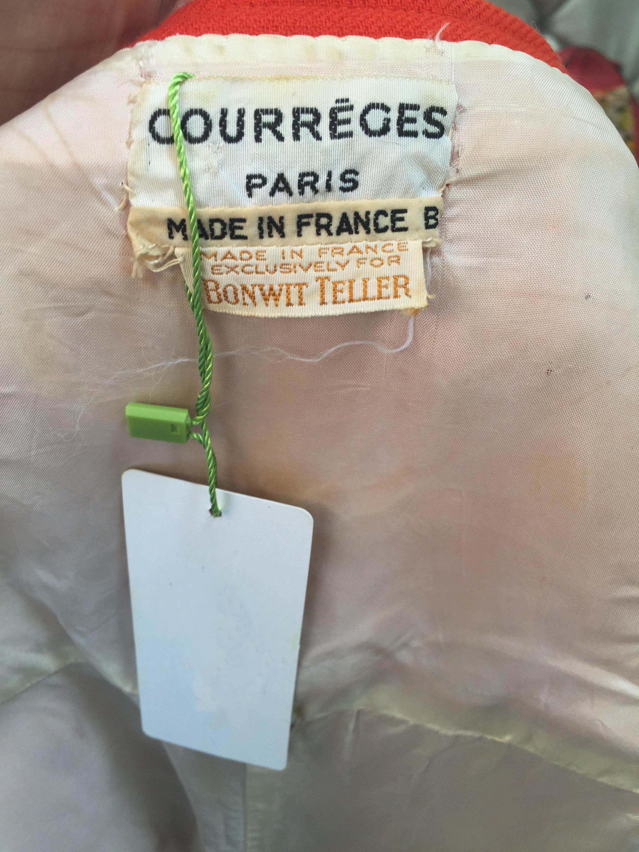 1960s Courreges orange wool mod dress at 1stDibs | vintage courreges ...