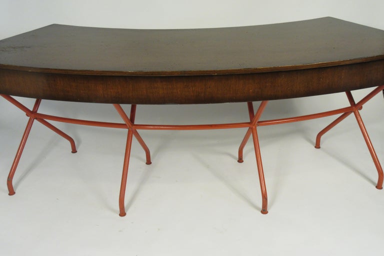 1960s Curved Writing Desk at 1stDibs