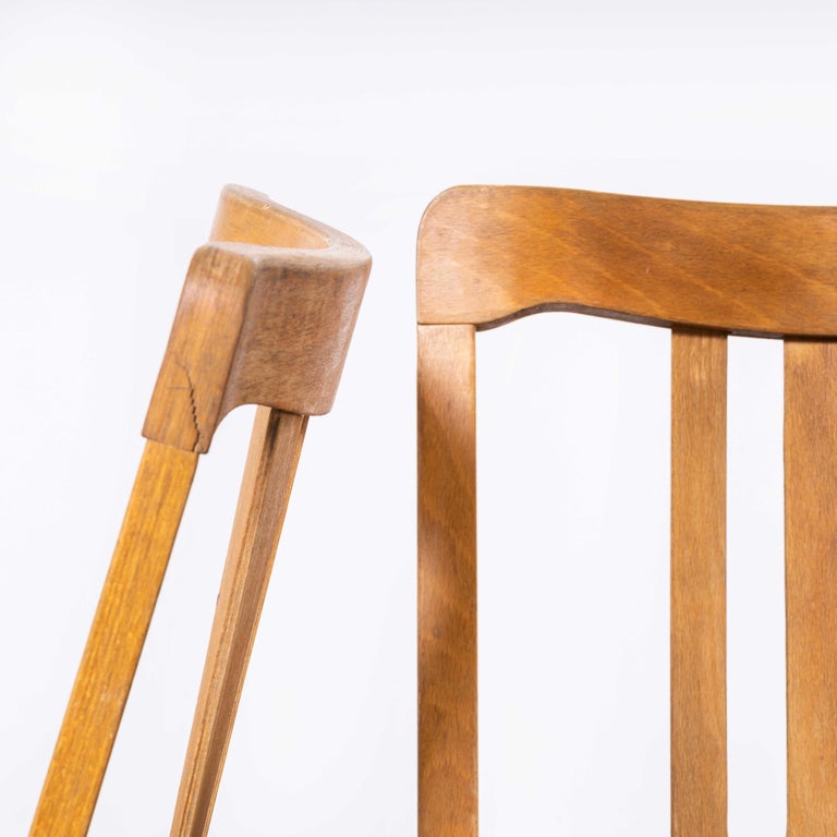 1960's Czech Bentwood Chapel Chairs - Set Of Four For Sale at 1stDibs