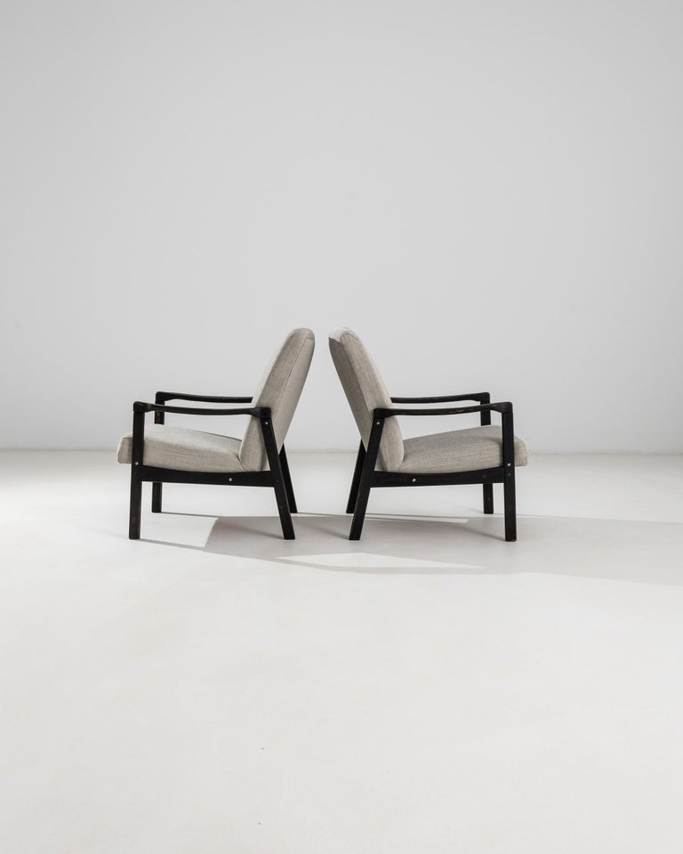1960s Czech Wooden Armchairs, A Pair For Sale at 1stDibs