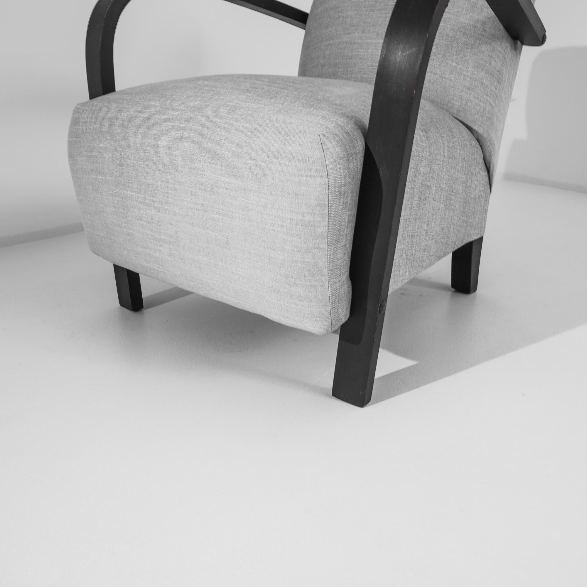 1960s Czech Wooden Armchairs, a Pair For Sale at 1stDibs