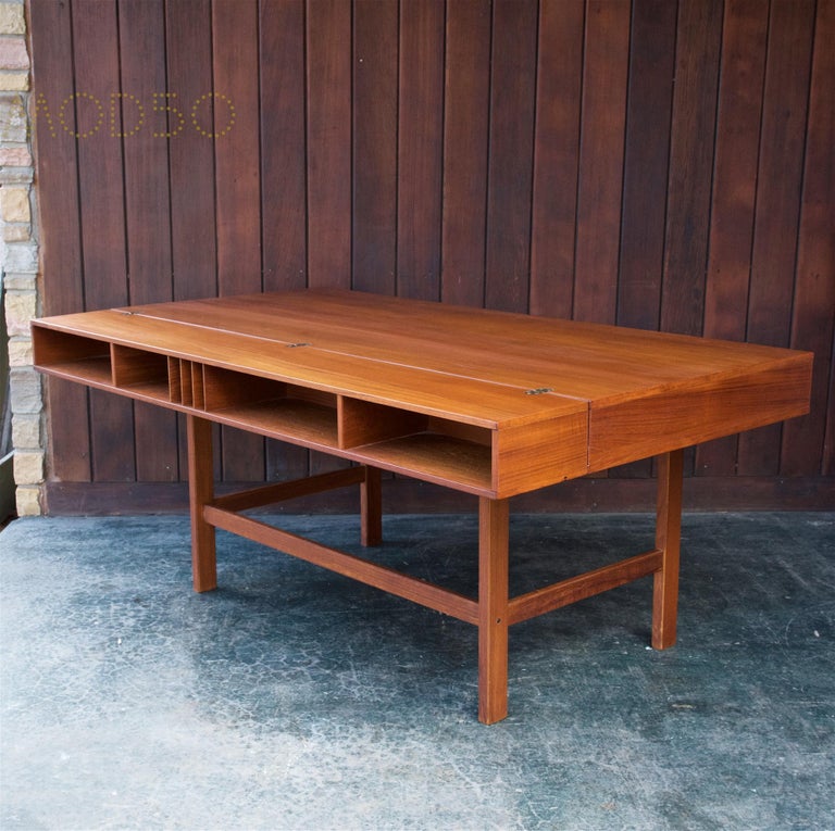 1960s Danish Architects Office Work Table Partners Desk Scandinavian ...