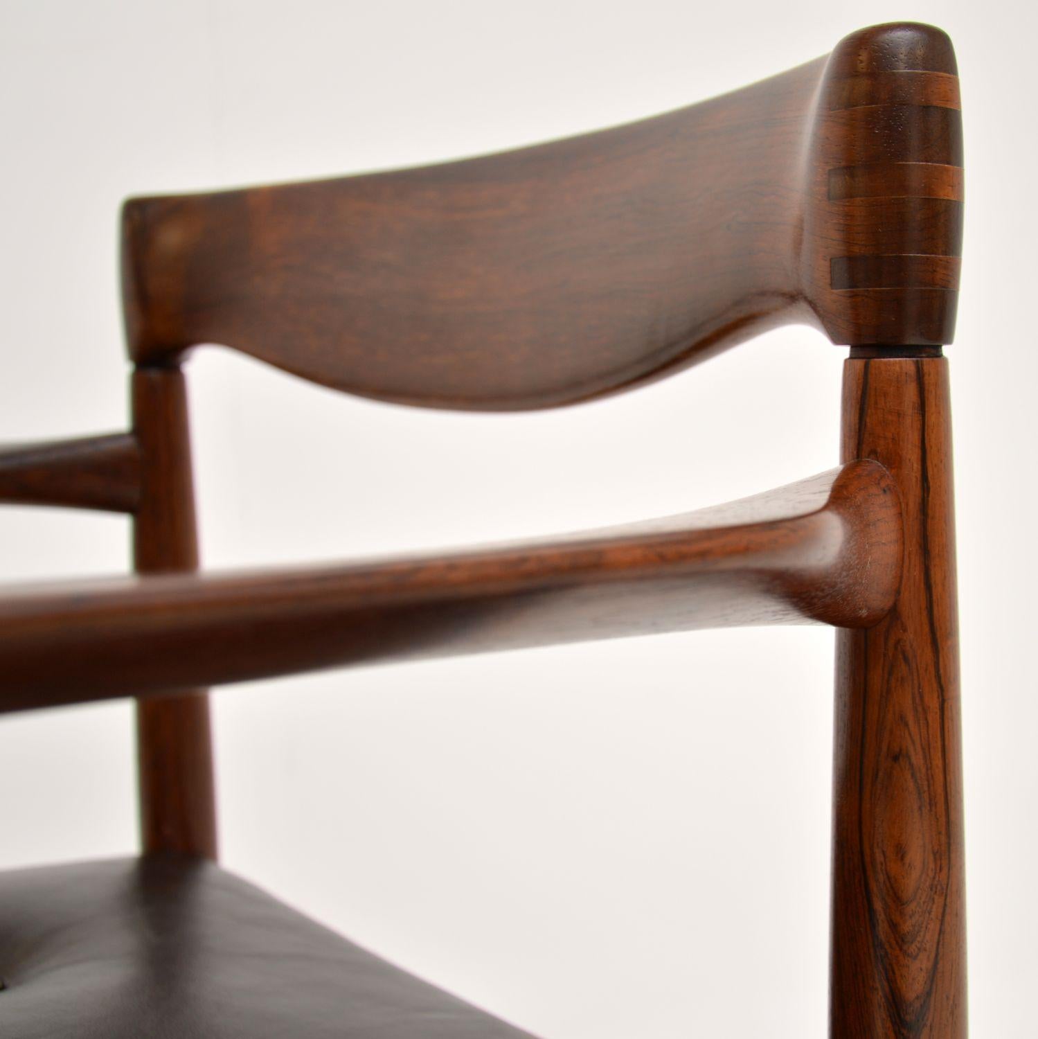 1960's Danish Armchair / Desk Chair by Bramin For Sale at 1stDibs