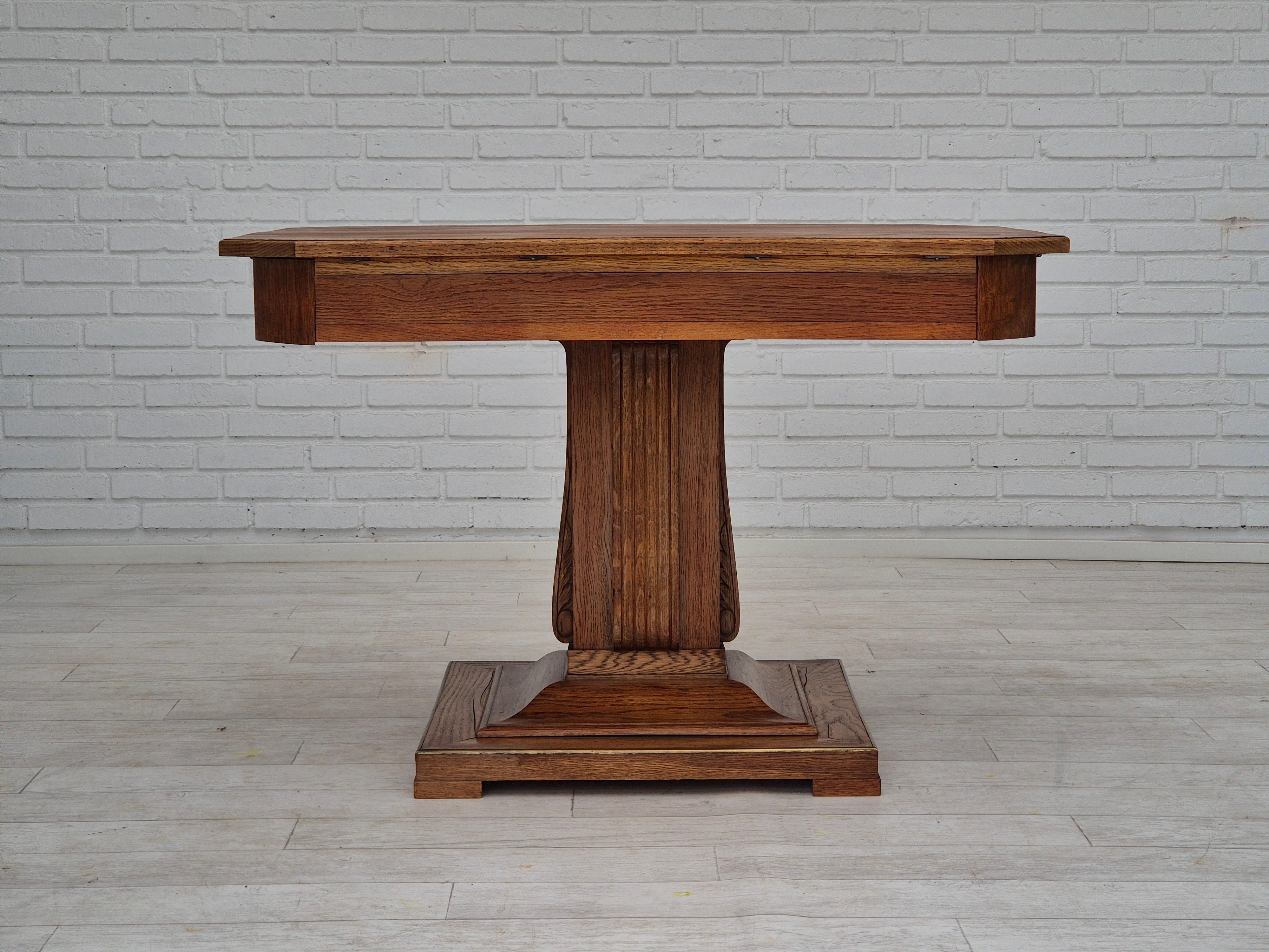 1960s, Danish card playing table with drawers, original condition ...