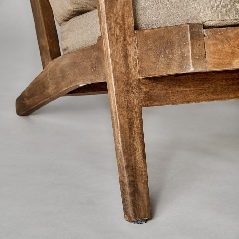 1960s Danish Design and Scandinavian Style Wooden and Linen Fabric ...