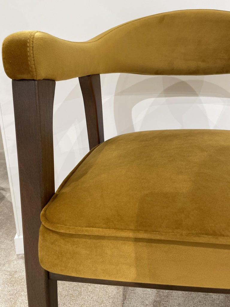 1960s Danish Design and Scandinavian Style Wooden and Velvet Fabric ...