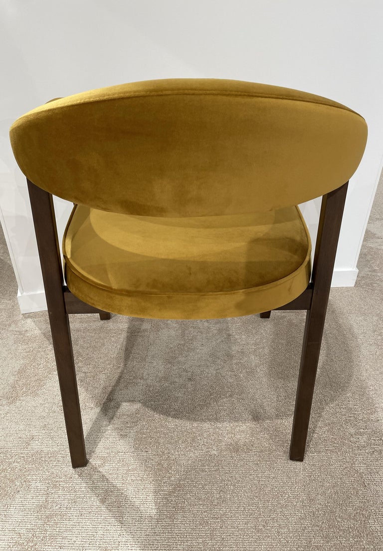 1960s Danish Design and Scandinavian Style Wooden and Velvet Fabric ...