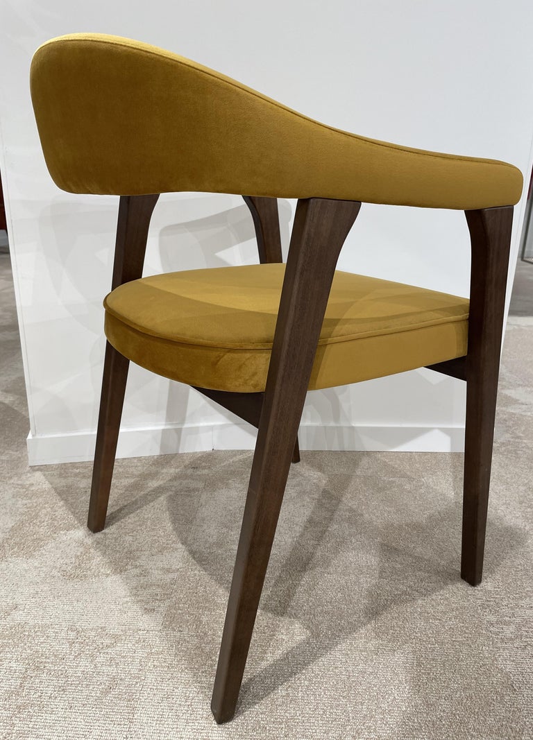 1960s Danish Design and Scandinavian Style Wooden and Velvet Fabric ...