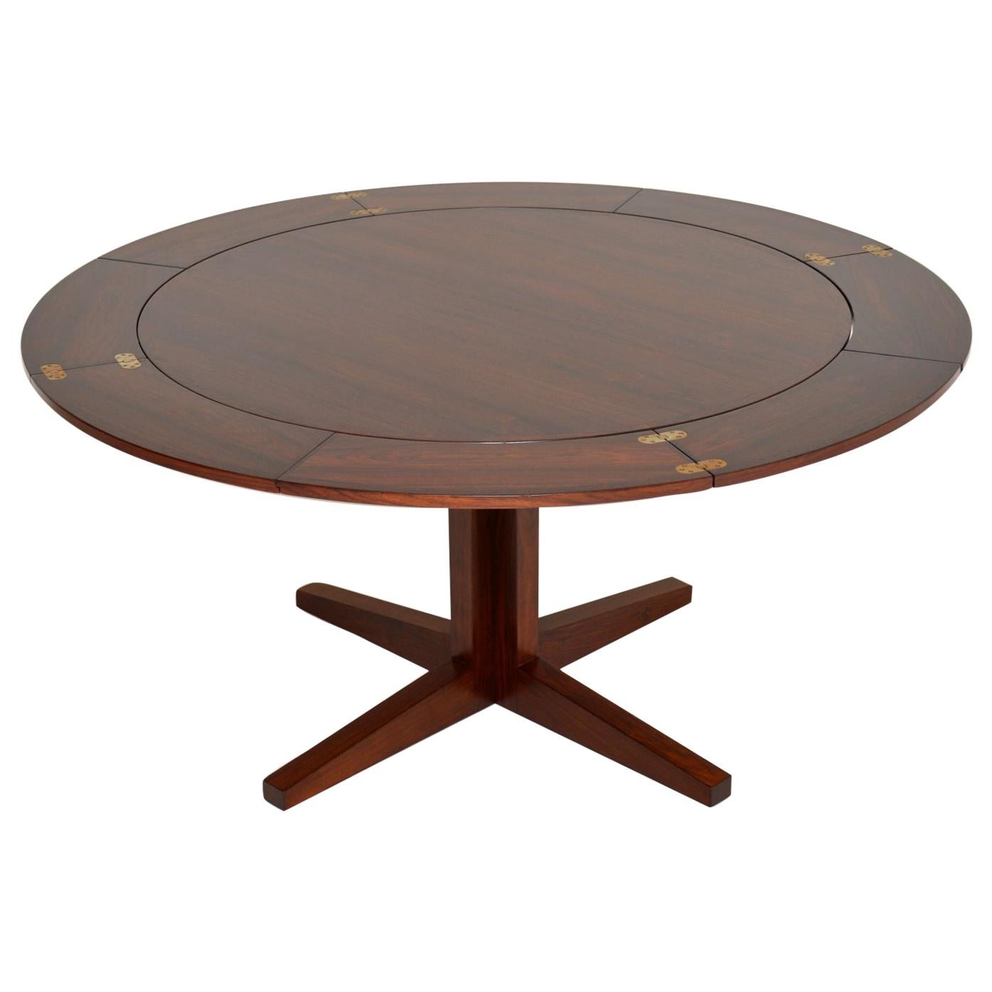 1960s Danish Flip Flap Lotus Dining Table by Dyrlund at 1stDibs | flip ...