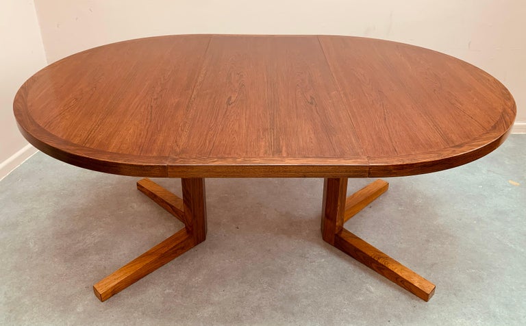 1960s Danish Heltborg Mobler Rosewood Pedestal Dining Table by John ...