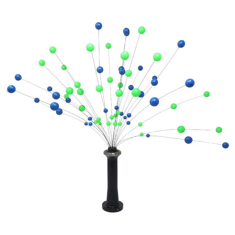 1960s Danish Modern Blue and Green Kinetic Ball Sculpture For Sale at ...