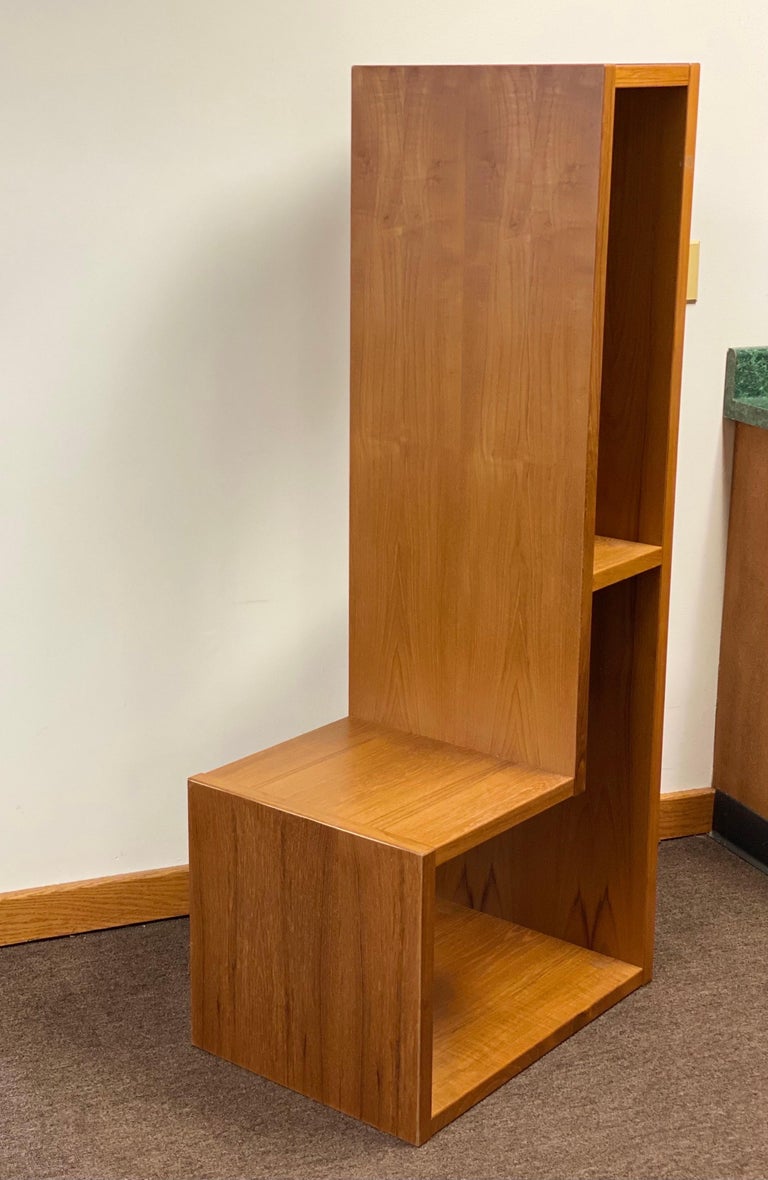 1960s Danish Modern Expandable Teak Bookcase, 2 Pieces For Sale at 1stDibs