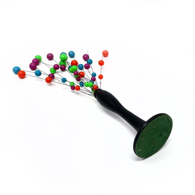 1960s Danish Modern Multicolor Kinetic Ball Sculpture For Sale at 1stDibs
