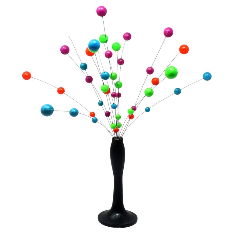 1960s Danish Modern Multicolor Kinetic Ball Sculpture For Sale at 1stDibs