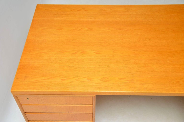 1960s Danish Oak Vintage Desk by Gunni Omann at 1stDibs