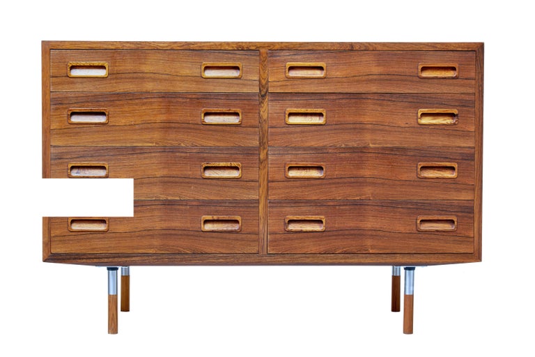 1960’s Danish Palisander Double Chest of Drawers For Sale at 1stDibs