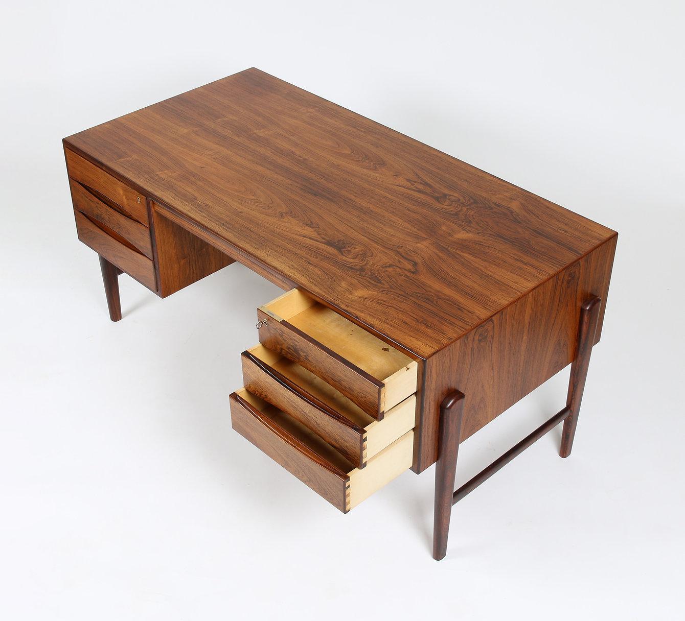 1960s Danish Rosewood Executive Desk by Christian Moller For Sale at ...