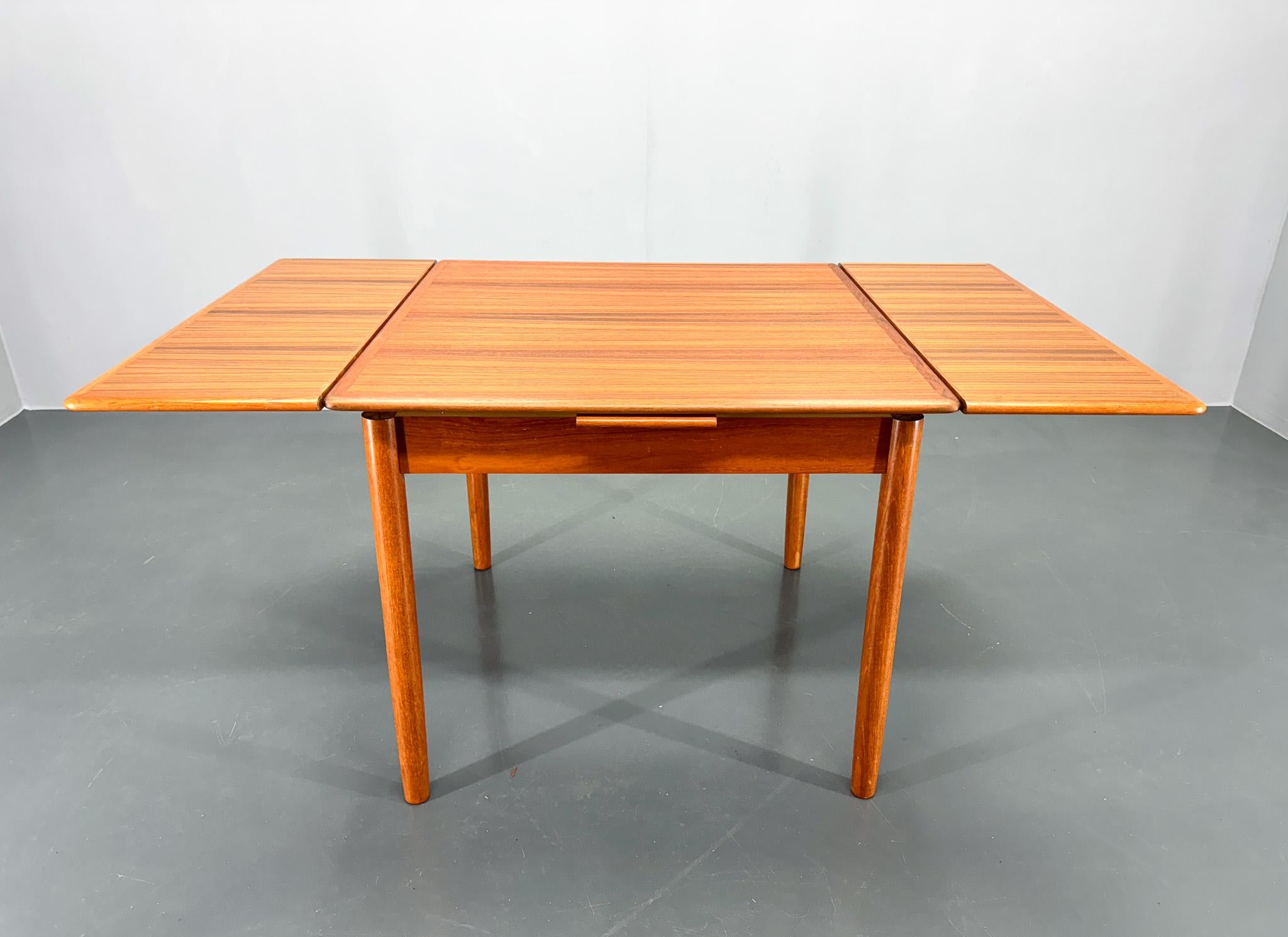 1960s Danish Teak Extendable Dining Table at 1stDibs