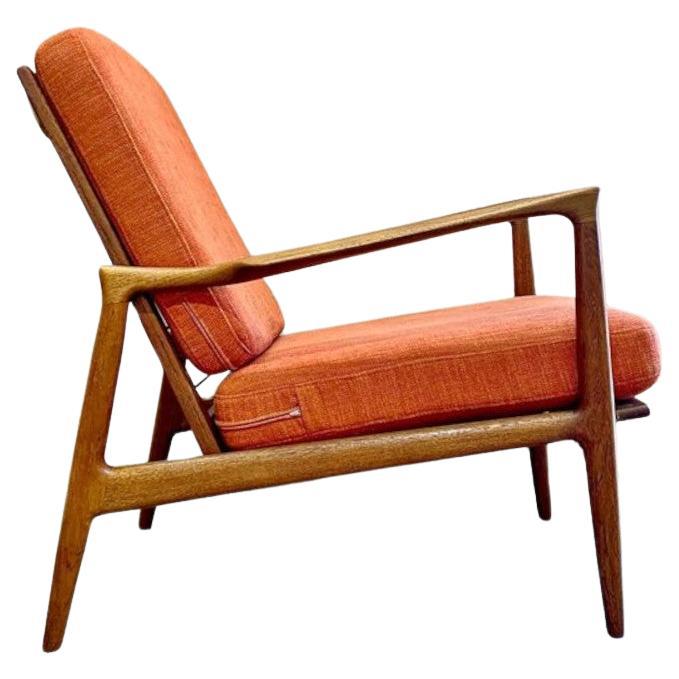 1960s Danish Afromosia Teak Occasional Chair For Sale at 1stDibs