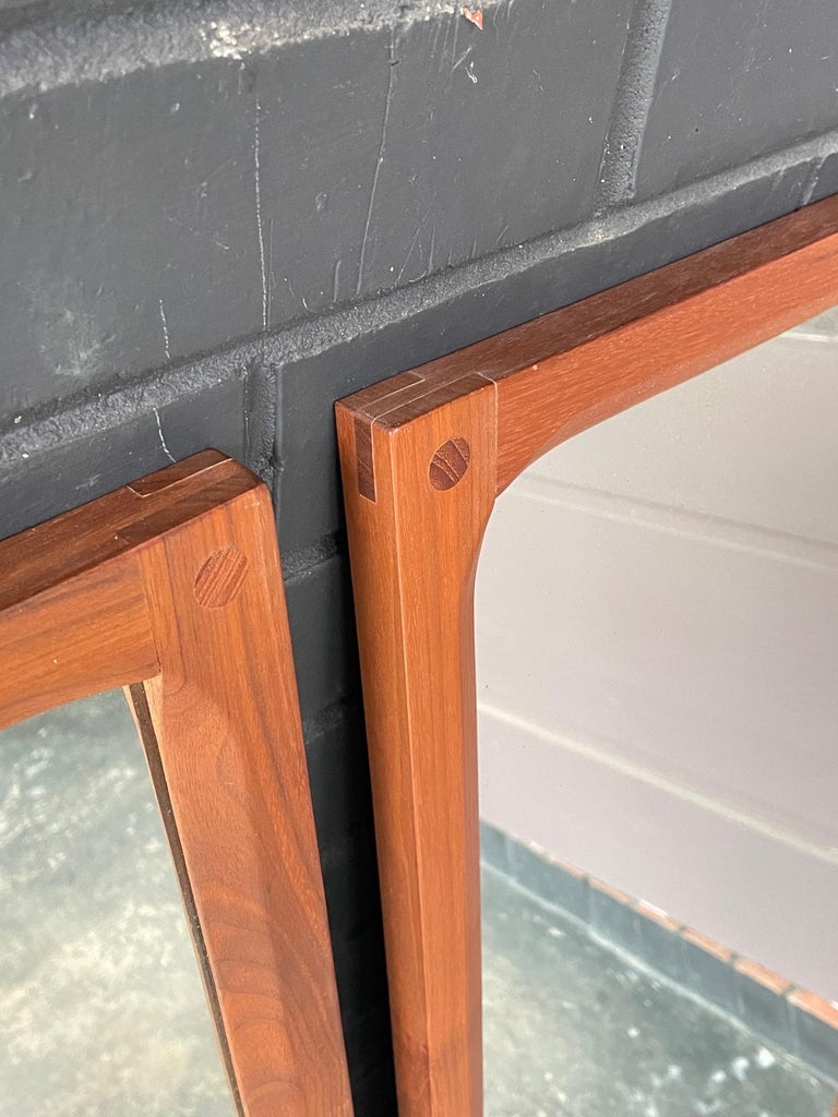 1960s Danish Teak Wall Mirror Aksel Kjersgaard Odder Denmark Vintage ...