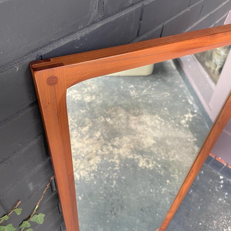 1960s Danish Teak Wall Mirror Aksel Kjersgaard Odder Denmark Vintage ...