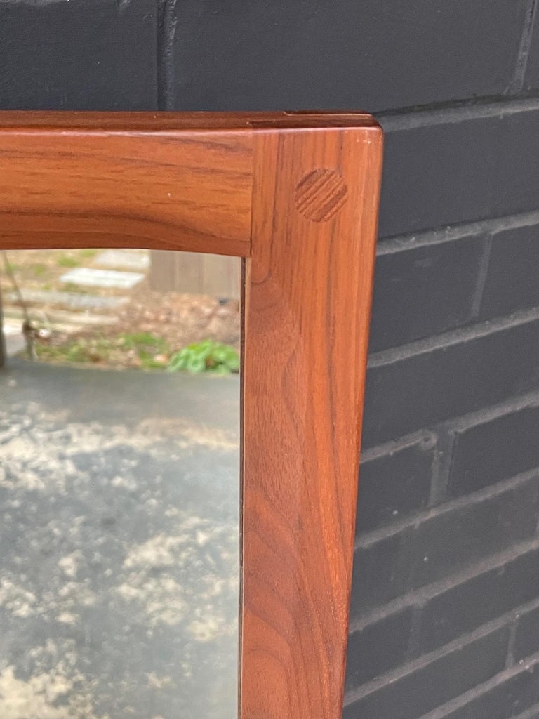 1960s Danish Teak Wall Mirror Aksel Kjersgaard Odder Denmark Vintage ...