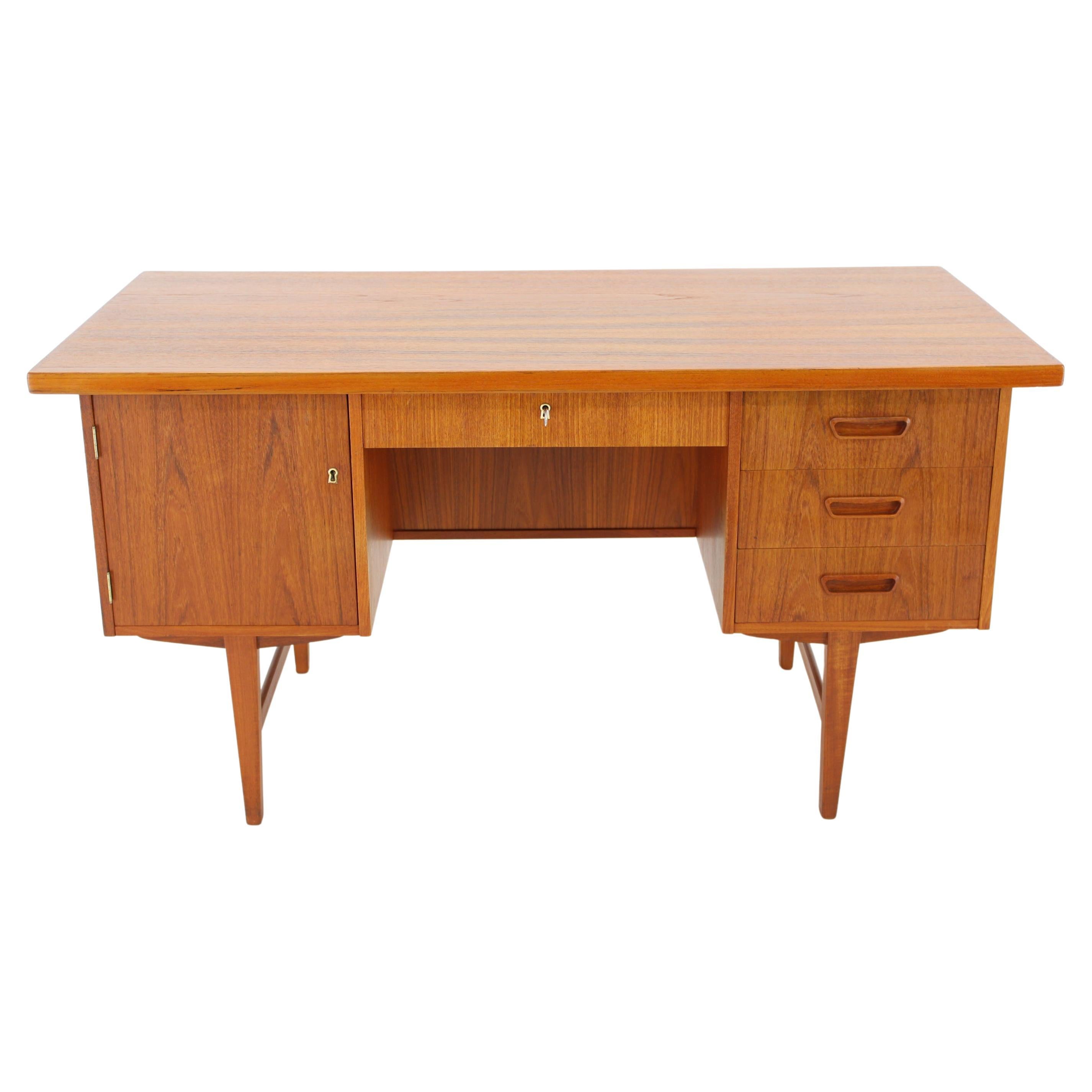1960s Danish Teak Writing Desk at 1stDibs