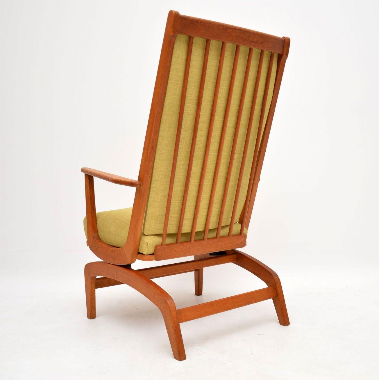 1960s Danish Vintage Oak Rocking Chair at 1stDibs | 1960s rocking chair