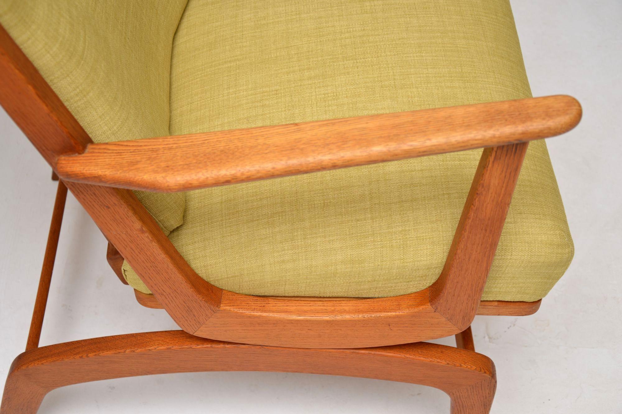 1960s Danish Vintage Oak Rocking Chair at 1stDibs | 1960s rocking chair