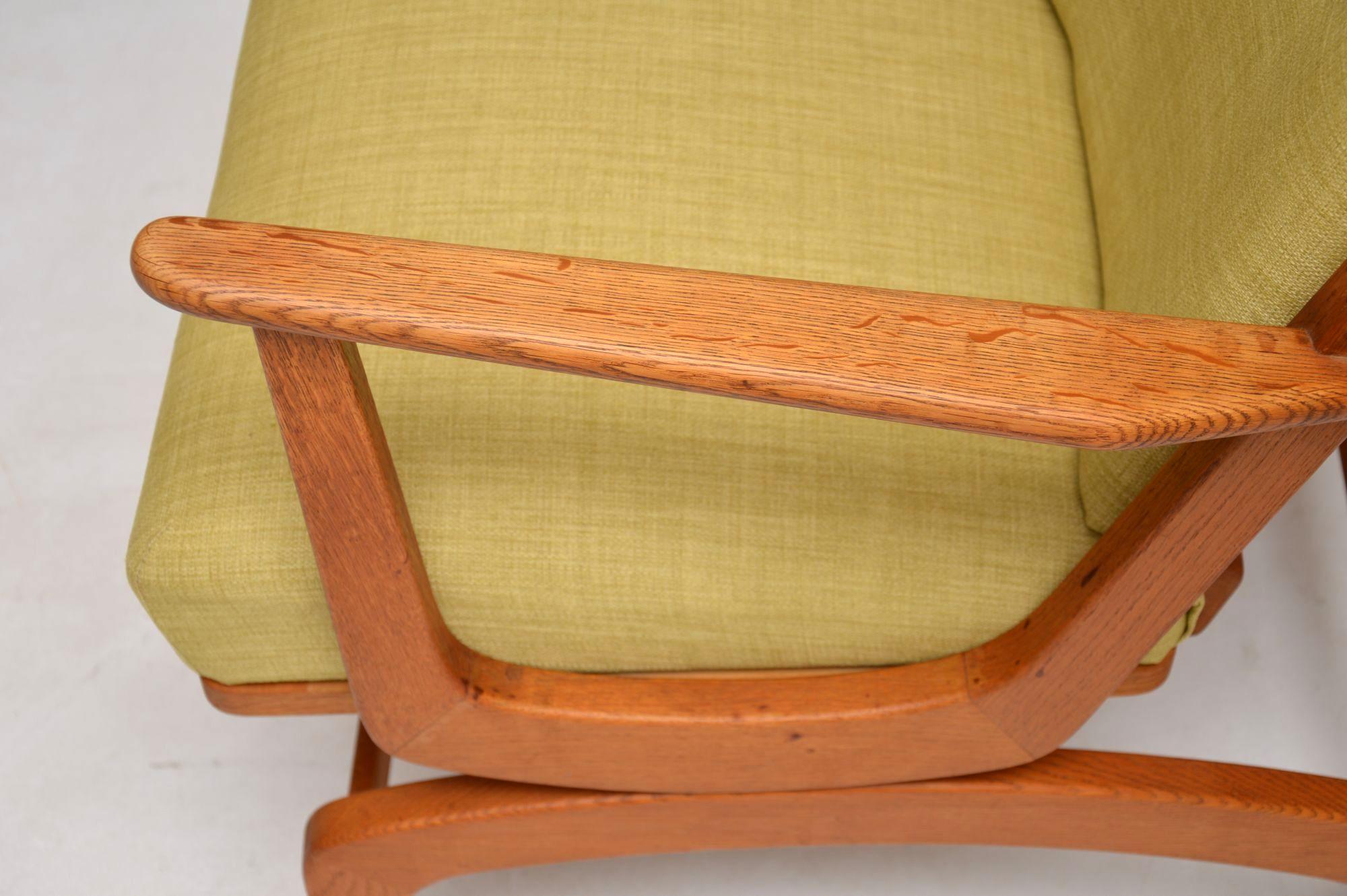 1960s Danish Vintage Oak Rocking Chair at 1stDibs | 1960s rocking chair