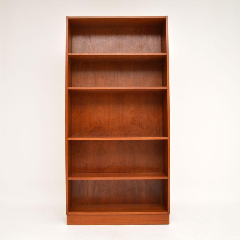 1960s Danish Vintage Teak Bookcase by N.P Nielsen at 1stDibs