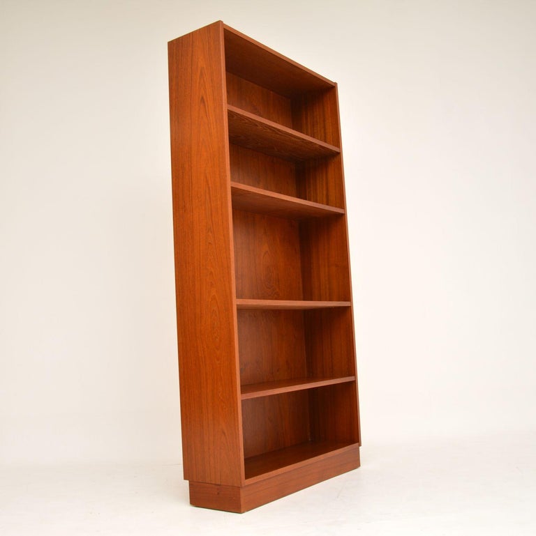 1960s Danish Vintage Teak Bookcase by N.P Nielsen at 1stDibs