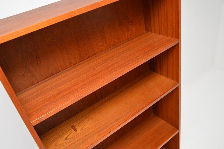 1960s Danish Vintage Teak Bookcase by N.P Nielsen at 1stDibs