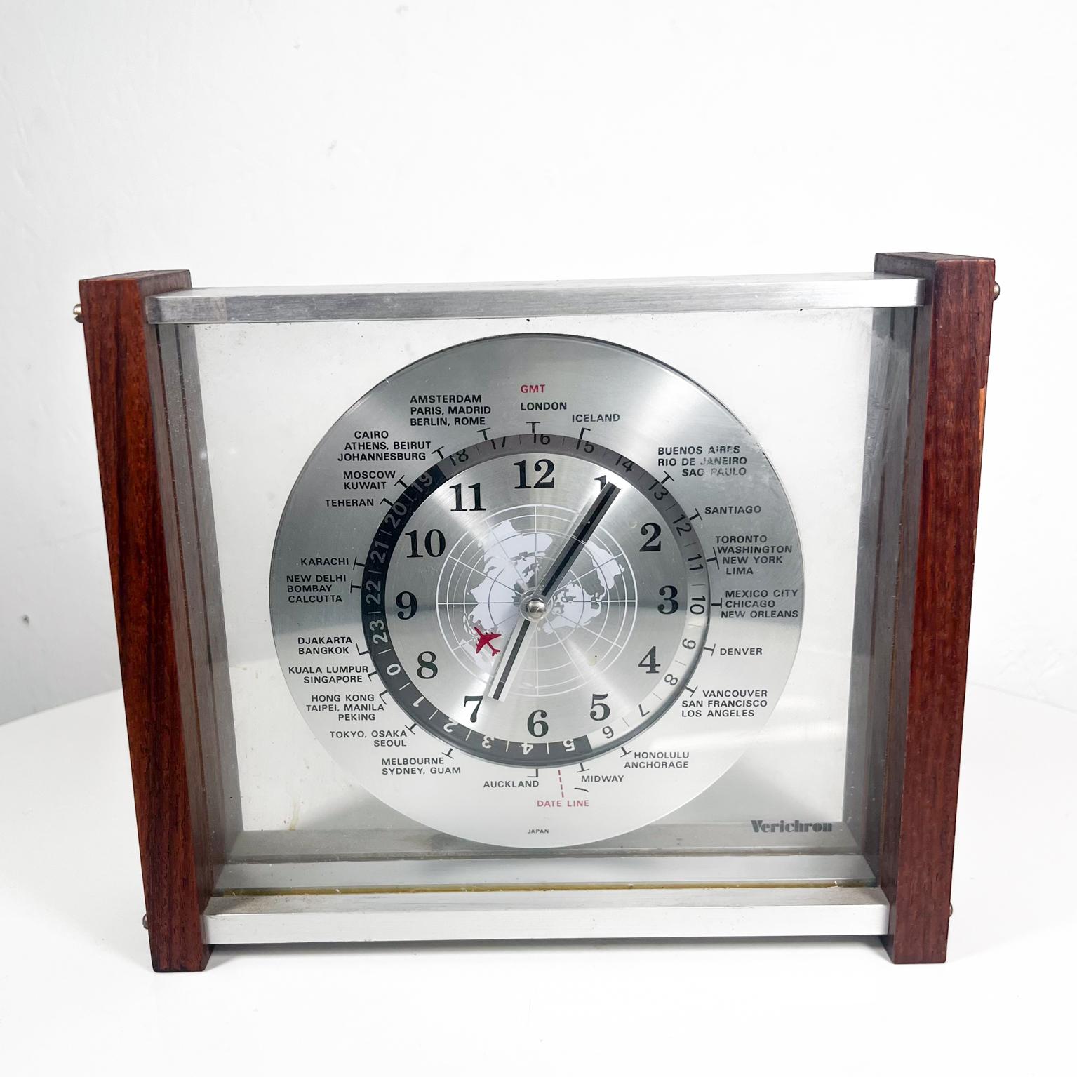 1960s Decorative Modern International Table Clock Verichron Harris and ...