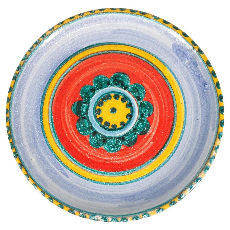1960s DeSimone Pottery Ceramic Hand Painted Art Plate from Italy For ...
