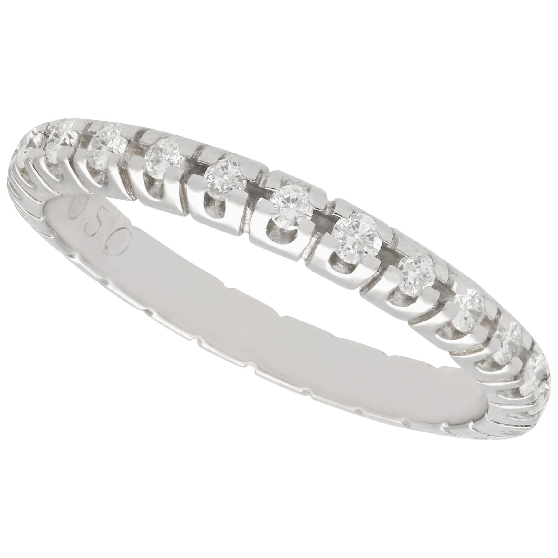 1970s Diamond and White Gold Full Eternity Ring For Sale at 1stDibs