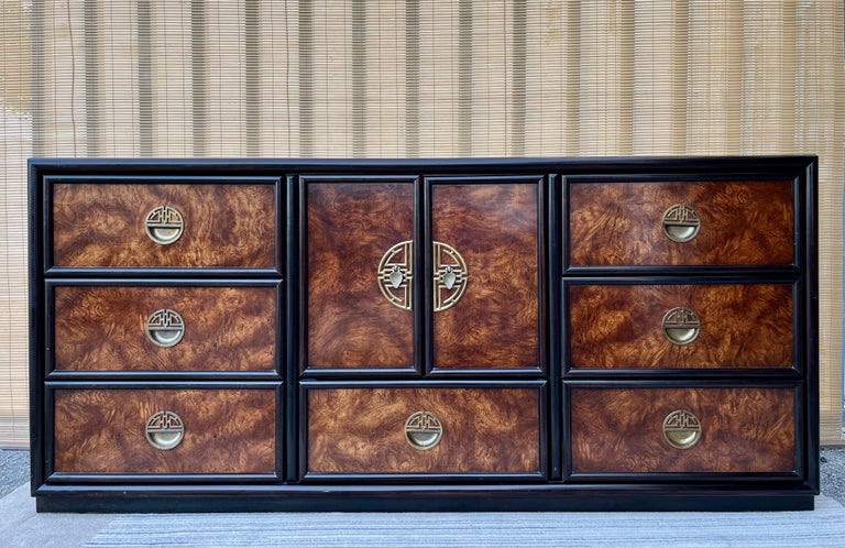 1960s, Dixie Furniture Chinoiserie Mandarin Style Triple Dresser For ...